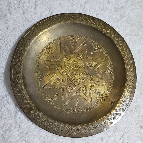 no brand | Wall Decor | Vintage Middle Eastern Arabic Engraved Brass ...